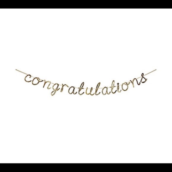 Meri Meri | Party Supplies | 425 New Congratulations Gold Sparkle ...